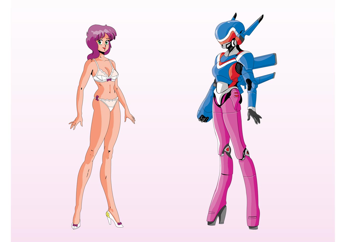 Anime Robot Girl Download Free Vector Art Stock Graphics And Images