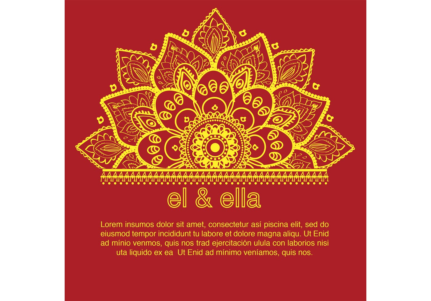 Indian Wedding Card Template Download Free Vector Art Stock Graphics 