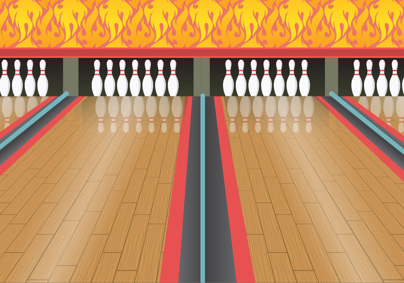 Bowling Alley Vector Download Free Vector Art Stock Graphics Images