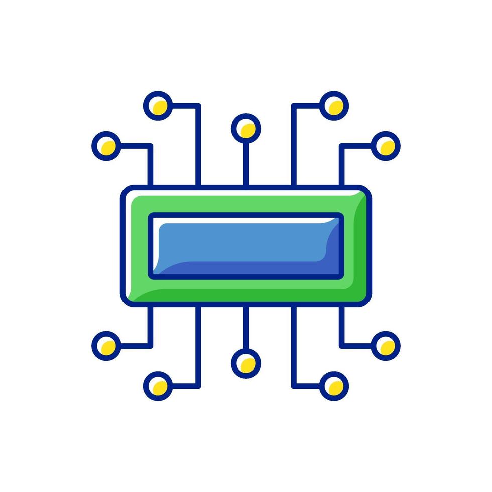 Icono De Color Rgb Del Microcontrolador 2388310 Vector En Vecteezy