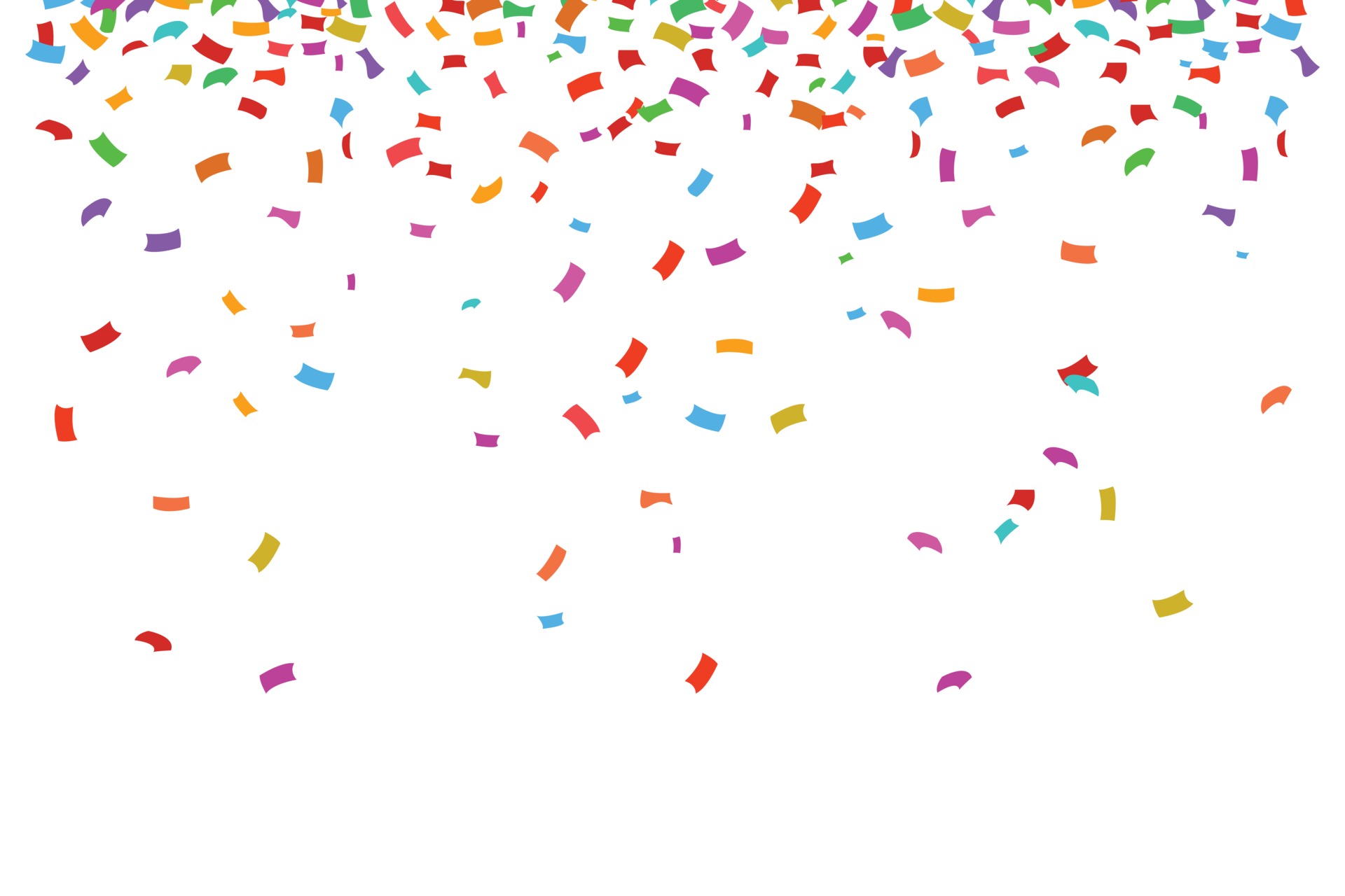 Colorful Bright Confetti Isolated On White Background 2399688 Vector