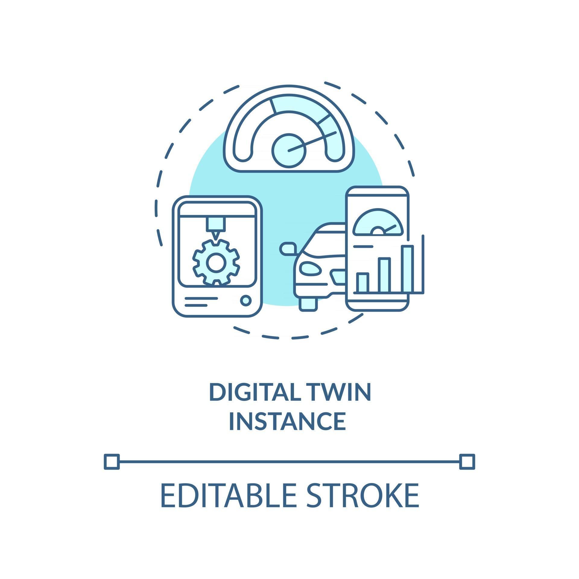Digital Twin Instance Concept Icon Tests On Different Usage Scenarios