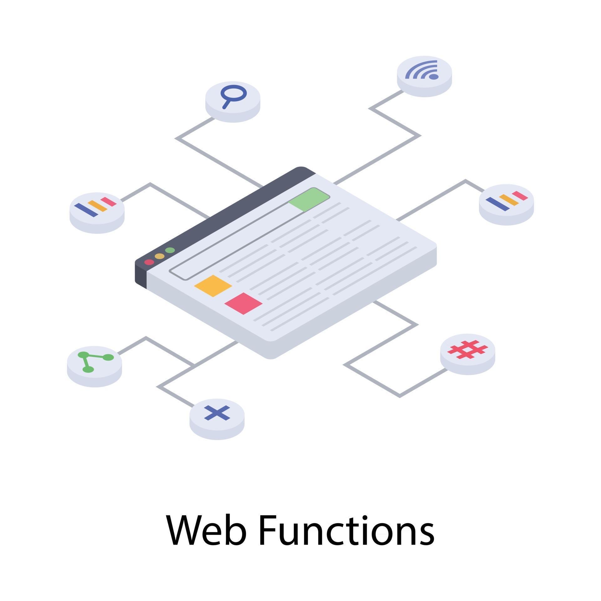 Web Function Concepts 3003247 Vector Art At Vecteezy