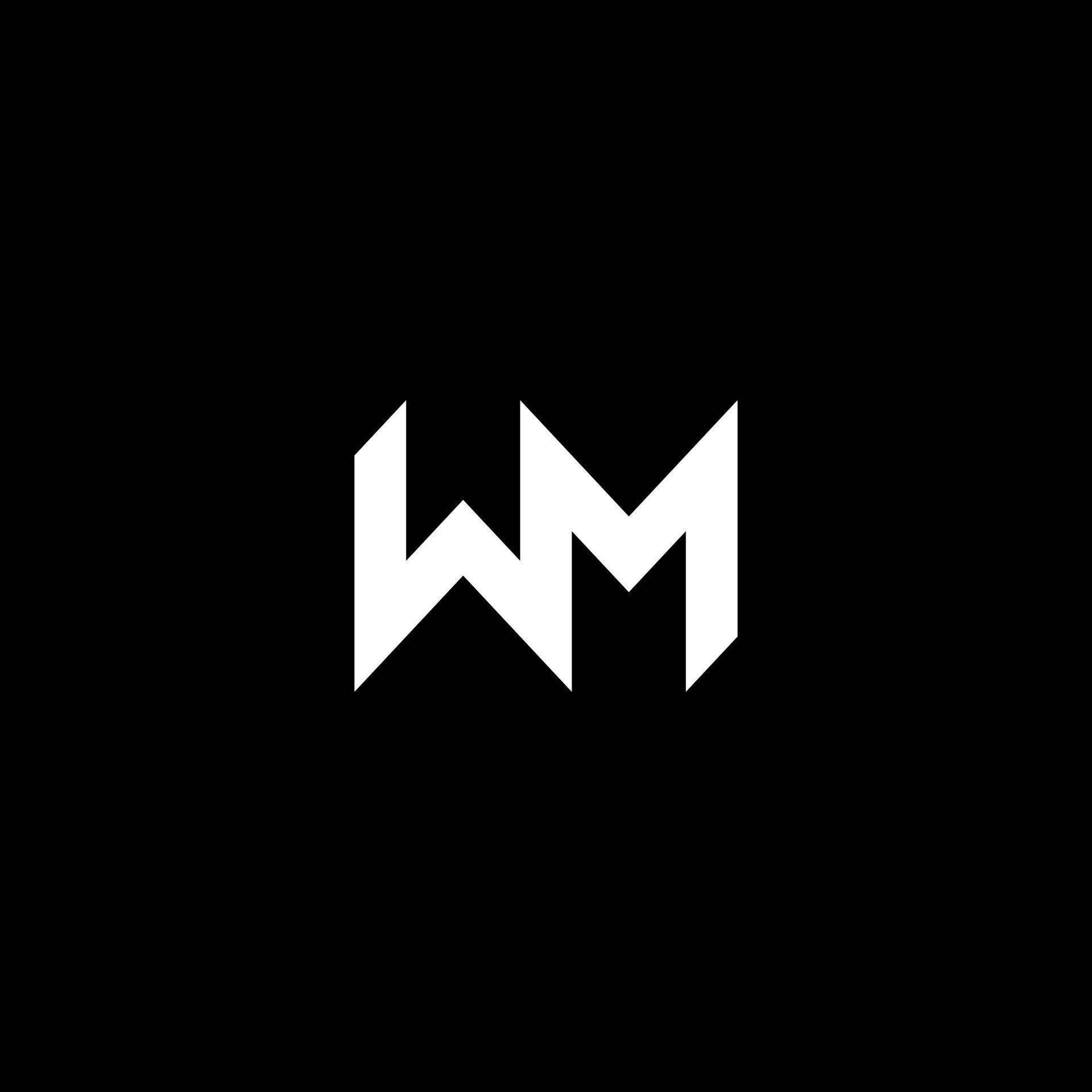 WM Or W M Letter Logotype Vector 5941667 Vector Art At Vecteezy
