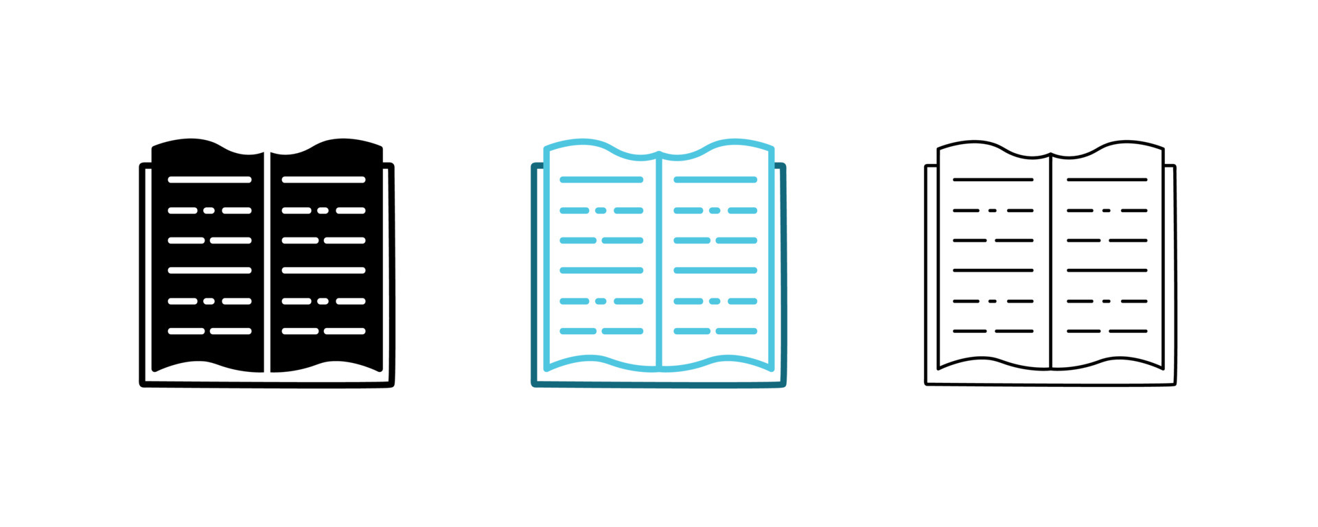 Simple Set Of Copywriter Vector Line Icons This Icon Is The Book With