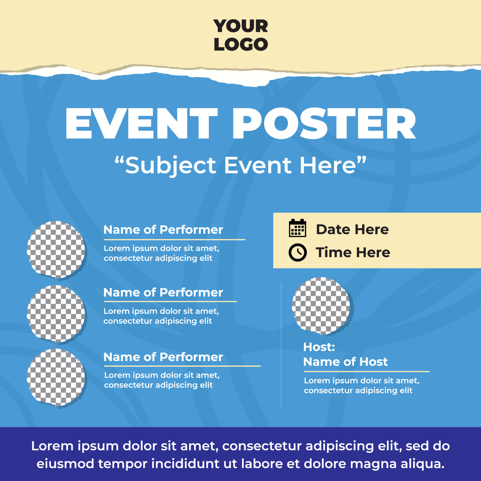 Event Poster For Corporate Meeting Online Courses Master Class