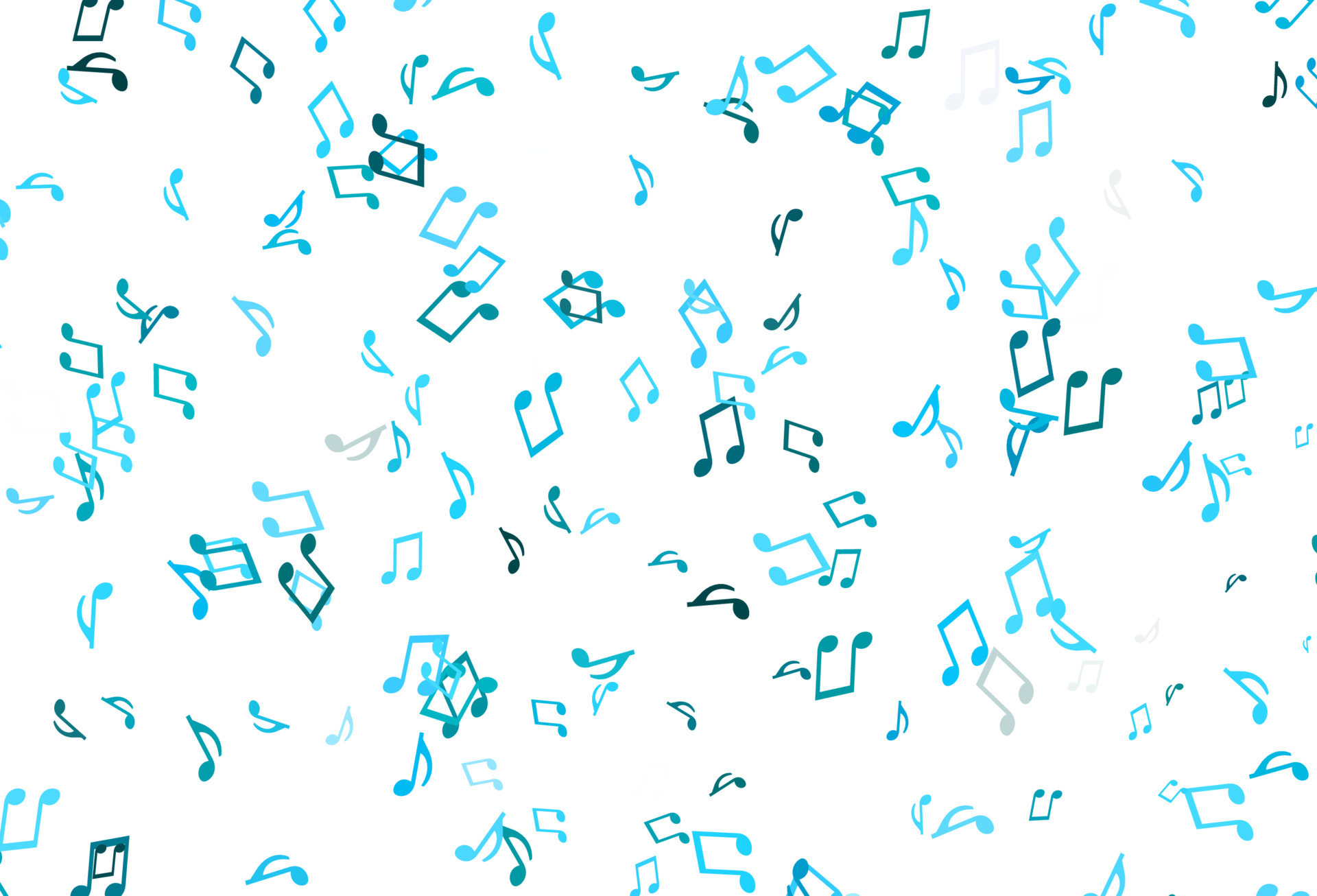 telón de fondo de vector de colores claros con notas musicales 7680800