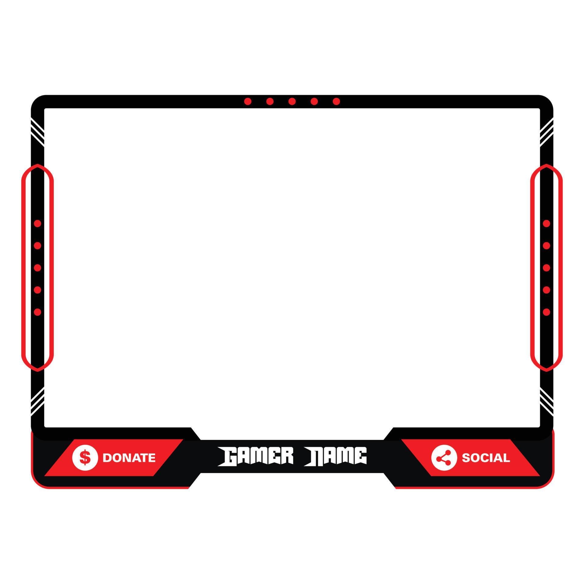 Gaming Frame Overlay For The Live Streamer Gamer Overlay For Live