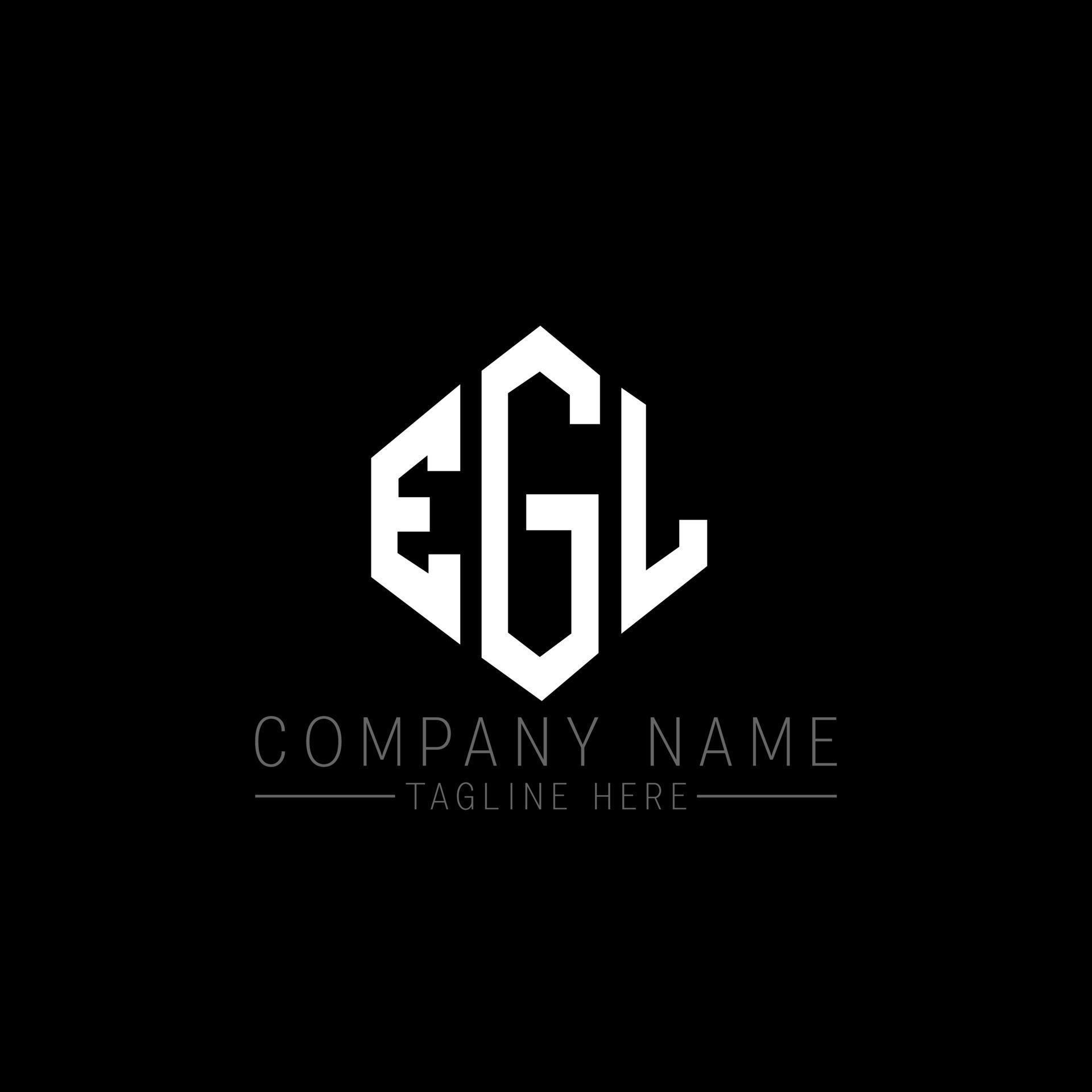 EGL Letter Logo Design With Polygon Shape EGL Polygon And Cube Shape