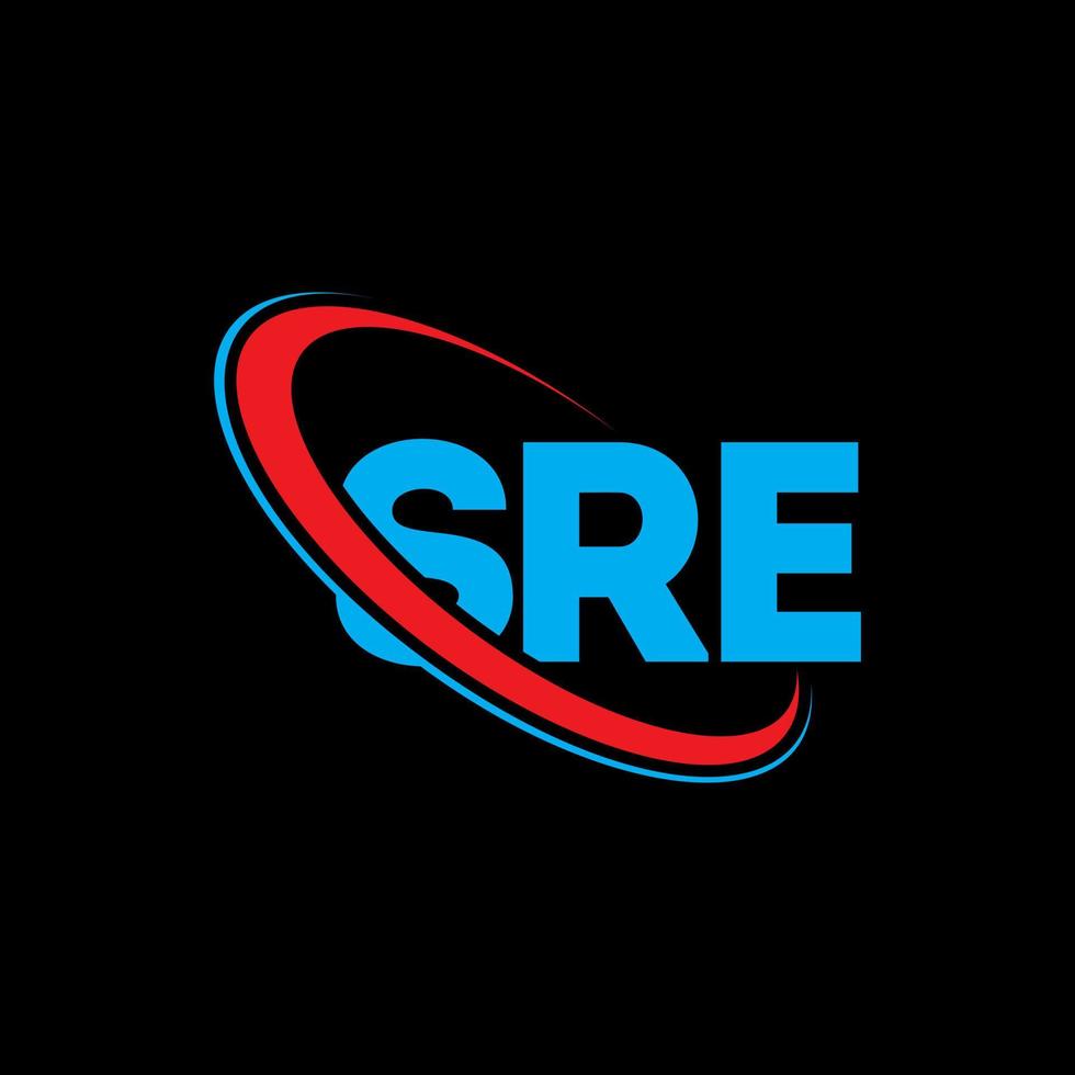 logotipo de sre letra sre diseño del logotipo de la letra sre