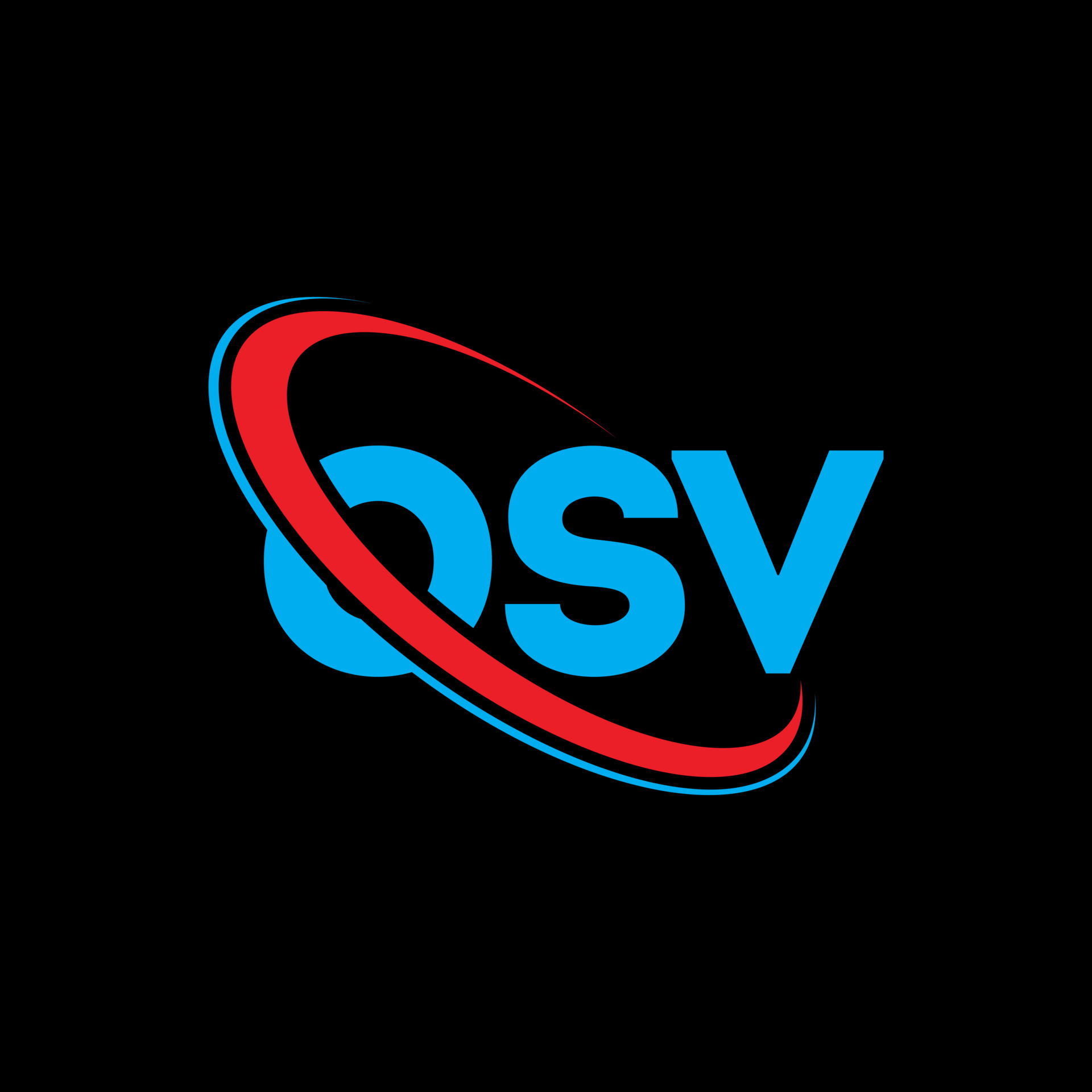 logotipo de osv carta osv diseño del logotipo de la letra osv