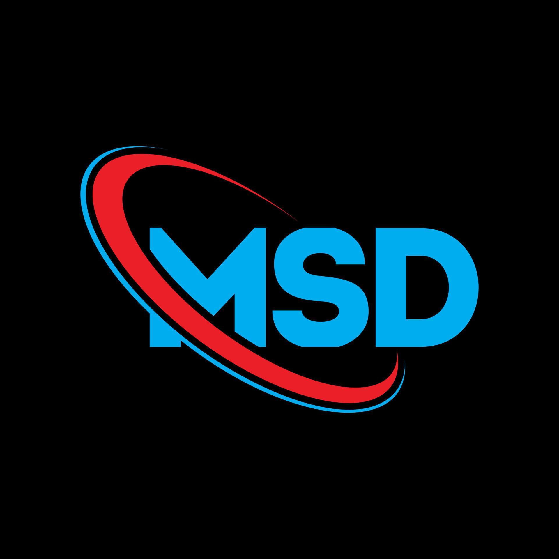 MSD Logo MSD Letter MSD Letter Logo Design Initials MSD Logo Linked