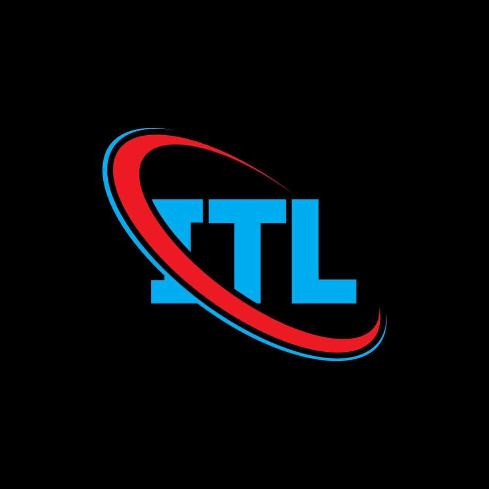 logotipo de itl itl carta diseño de logotipo de letra itl logotipo de iniciales itl vinculado