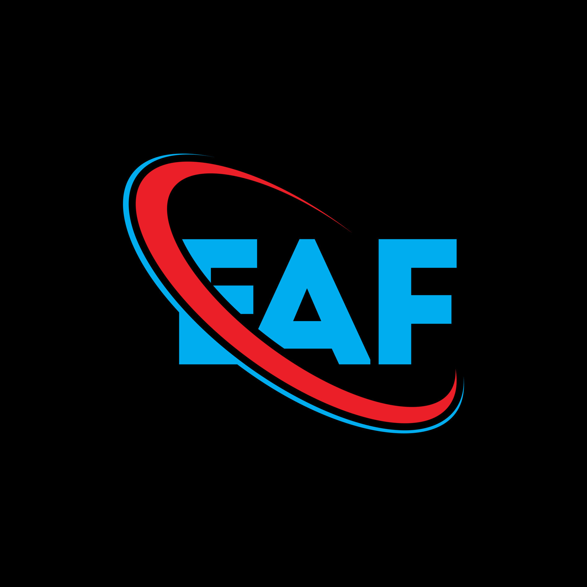 logotipo de hoja hoja de letra diseño de logotipo de letra eaf