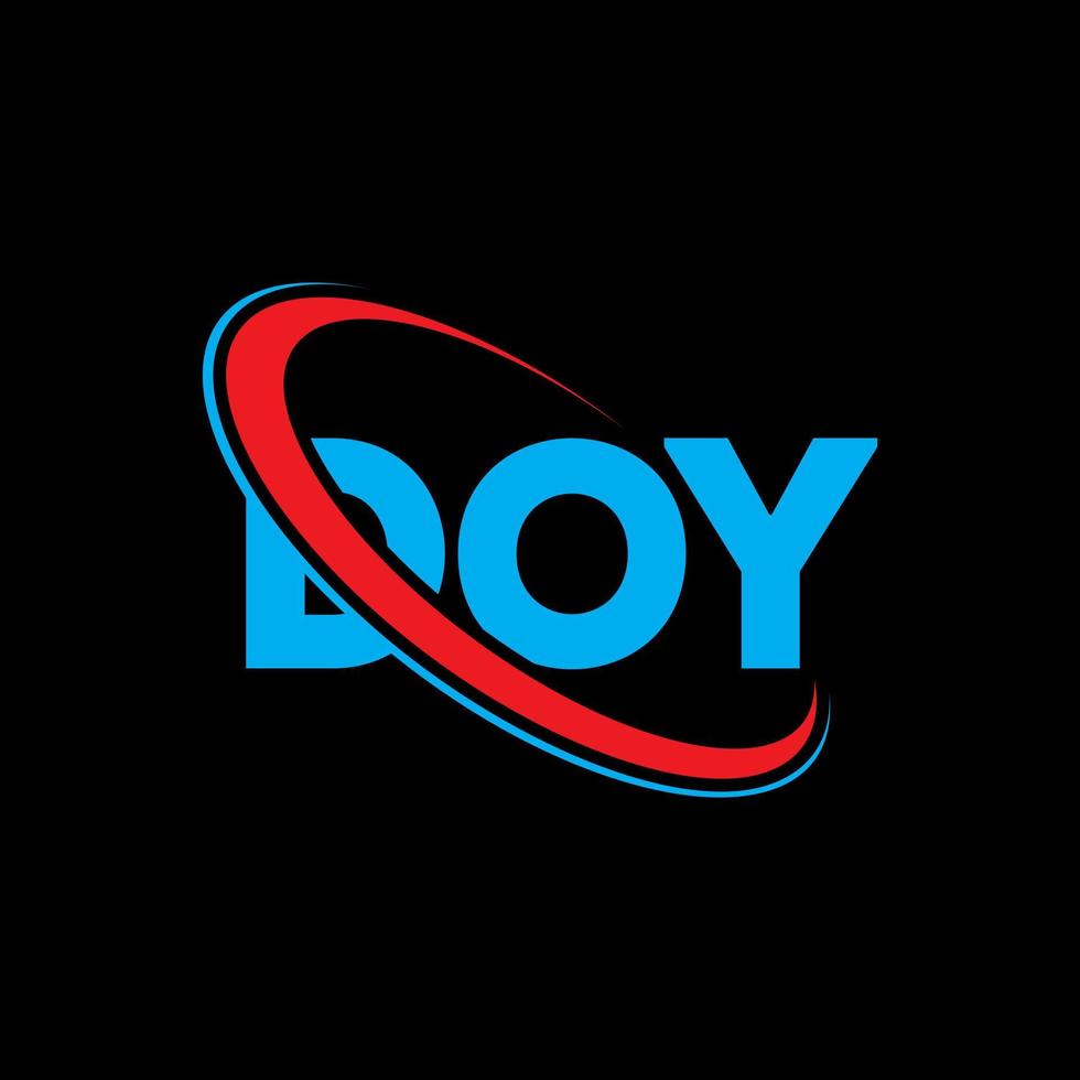 DOY Logo DOY Letter DOY Letter Logo Design Initials DOY Logo Linked