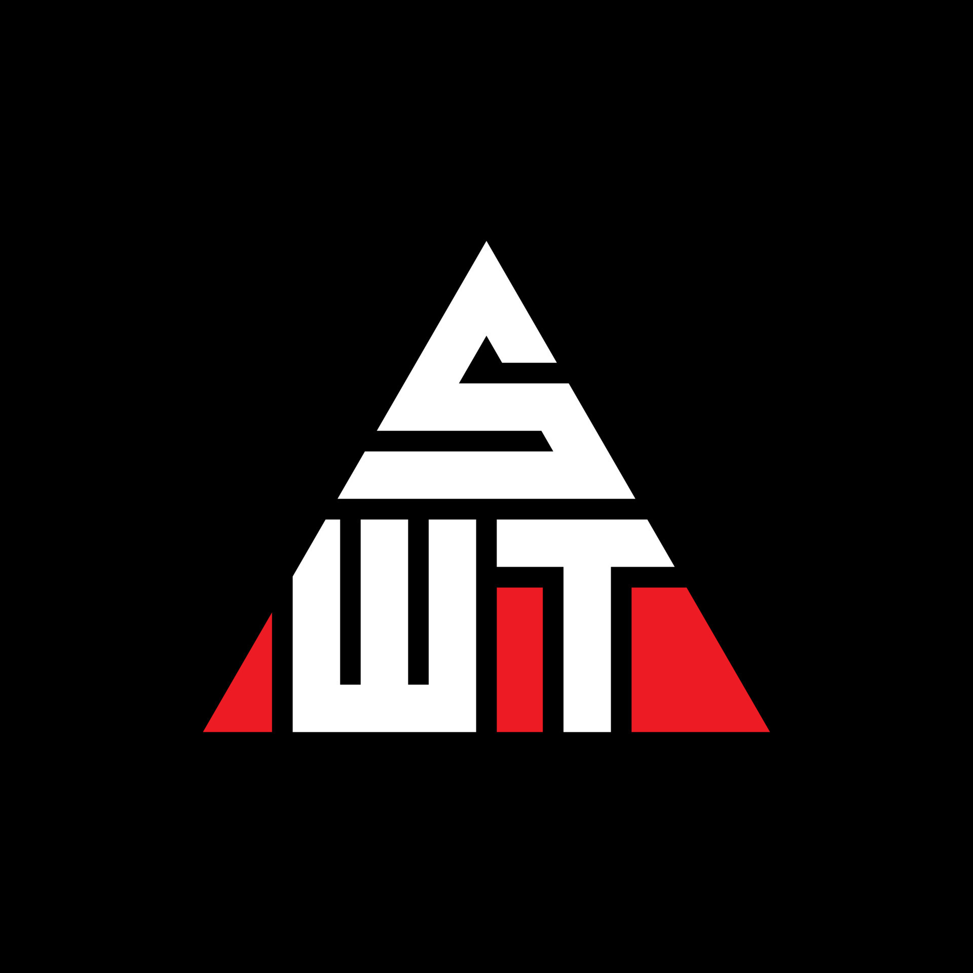 Dise O De Logotipo De Letra Triangular Swt Con Forma De Tri Ngulo