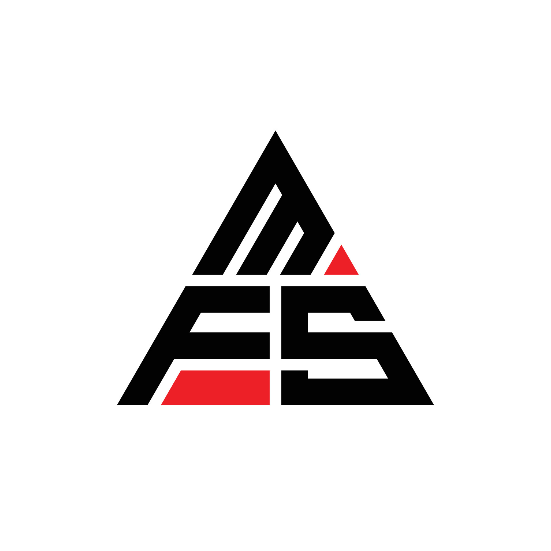 MFS Triangle Letter Logo Design With Triangle Shape MFS Triangle Logo