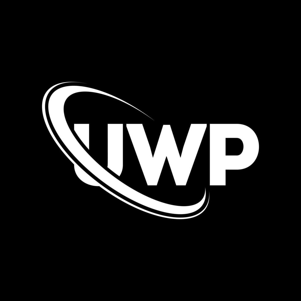 UWP Logo UWP Letter UWP Letter Logo Design Initials UWP Logo Linked