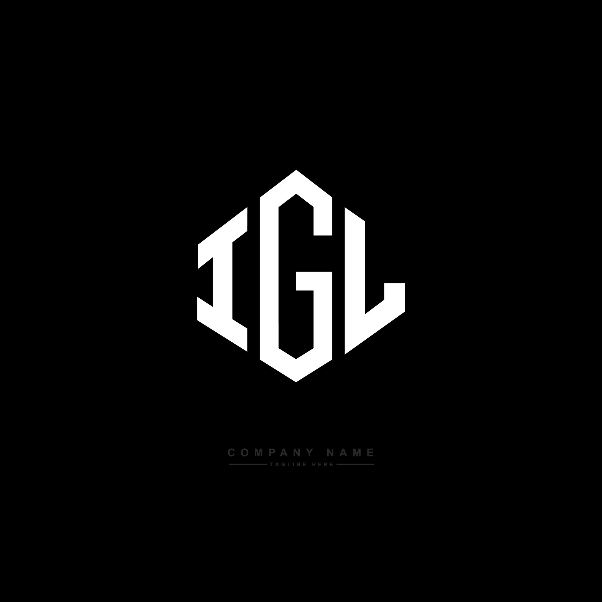 Dise O De Logotipo De Letra Igl Con Forma De Pol Gono Dise O De
