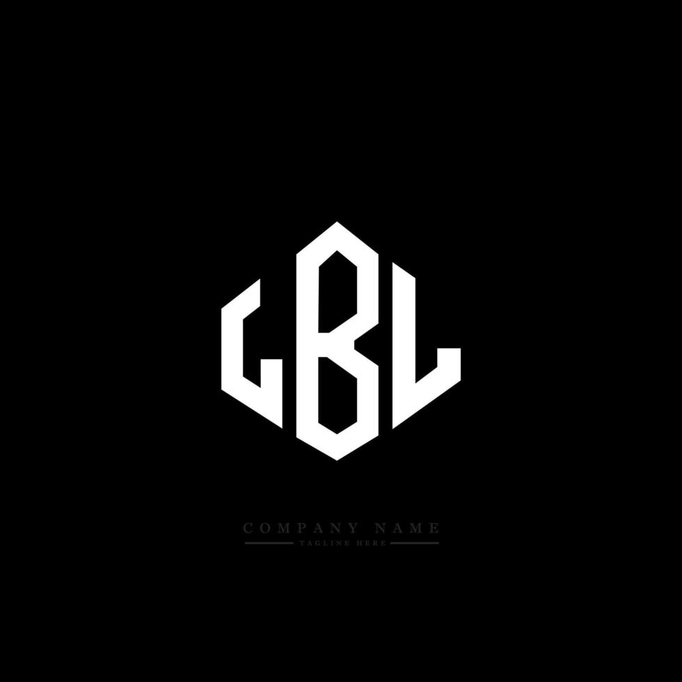 LBL Letter Logo Design With Polygon Shape LBL Polygon And Cube Shape