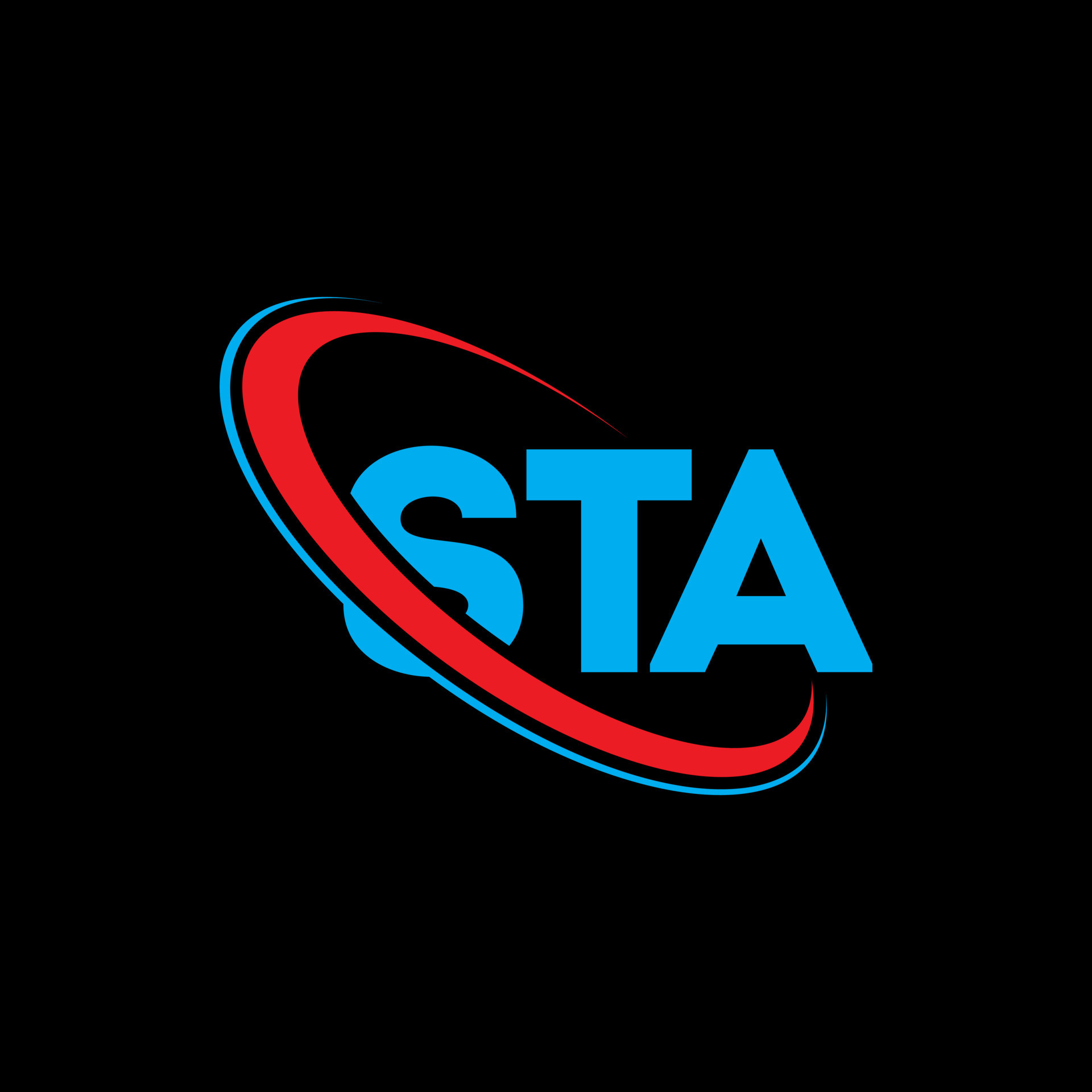 logotipo de sta sta carta diseño del logotipo de la letra sta