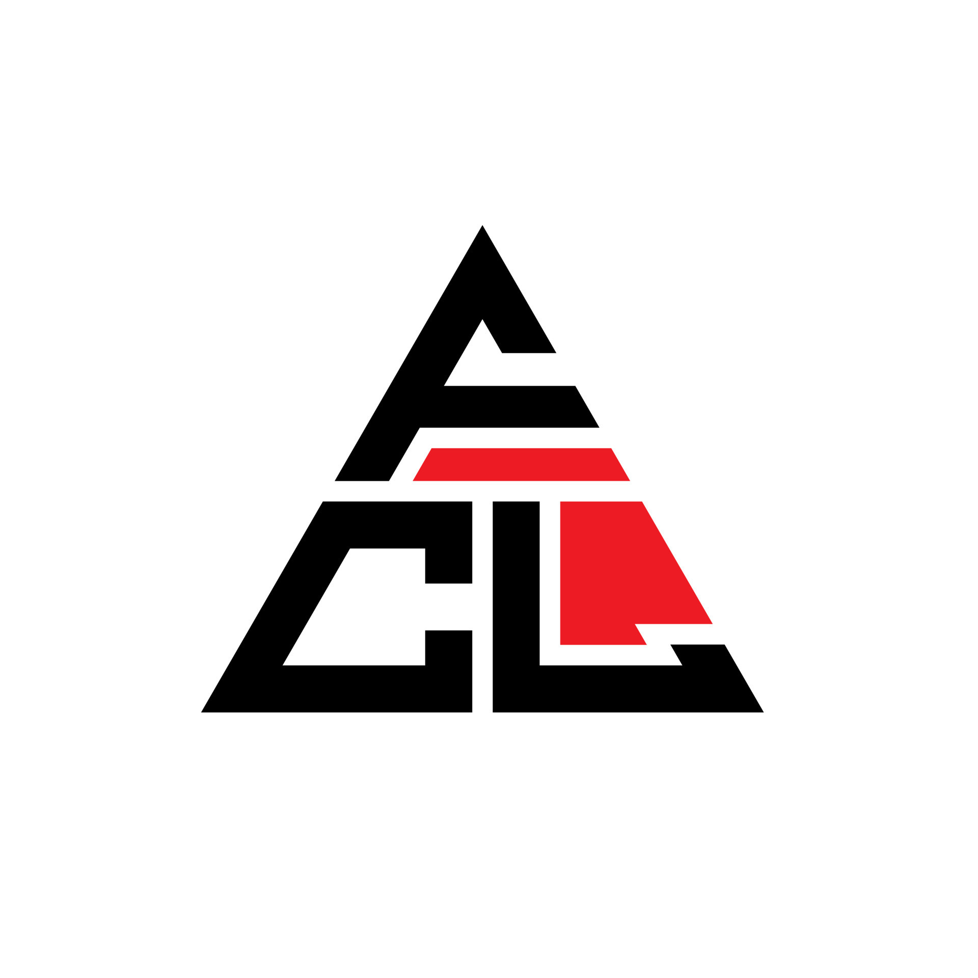 FCL Triangle Letter Logo Design With Triangle Shape FCL Triangle Logo