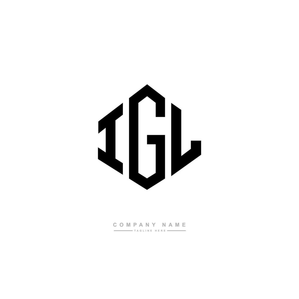 IGL Letter Logo Design With Polygon Shape IGL Polygon And Cube Shape