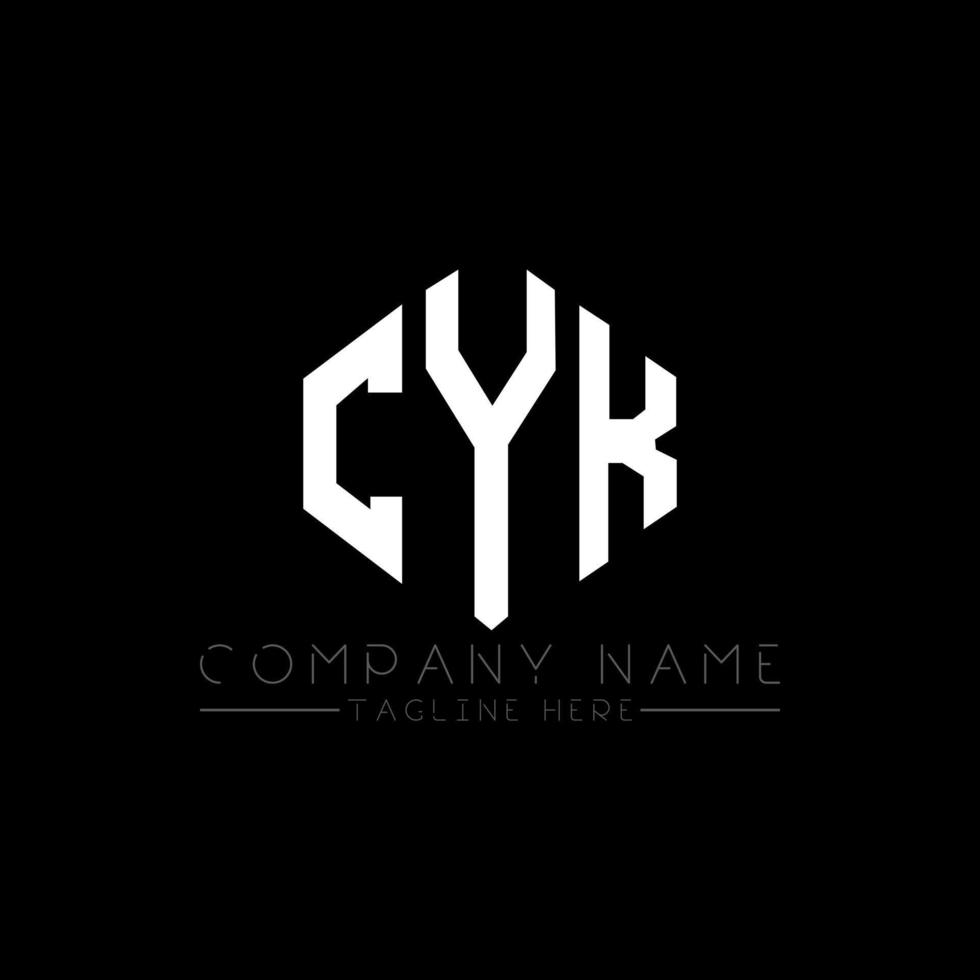 CYK Letter Logo Design With Polygon Shape CYK Polygon And Cube Shape