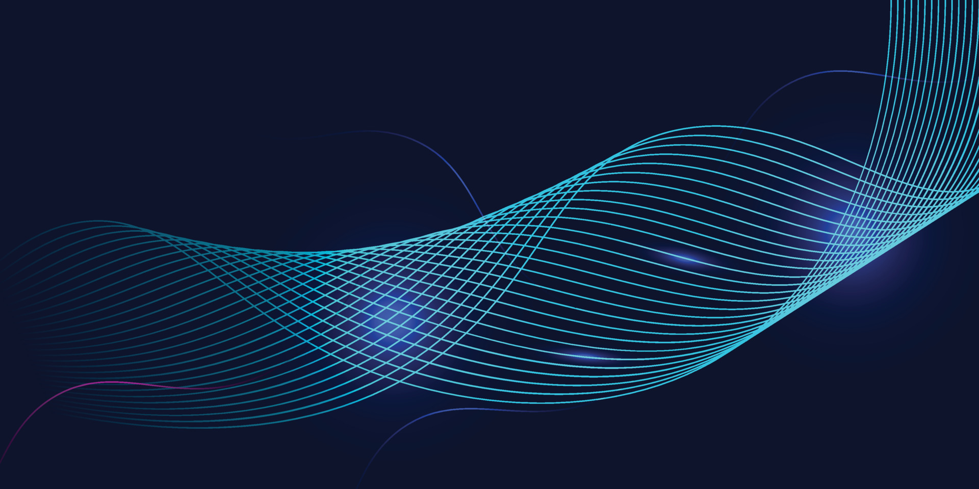 Blue Abstract Background With Flowing Particles Dark Blue Digital