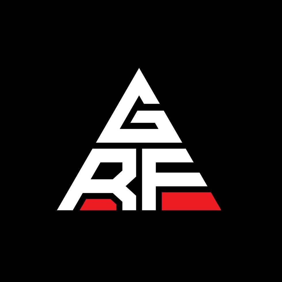 GRF Triangle Letter Logo Design With Triangle Shape GRF Triangle Logo