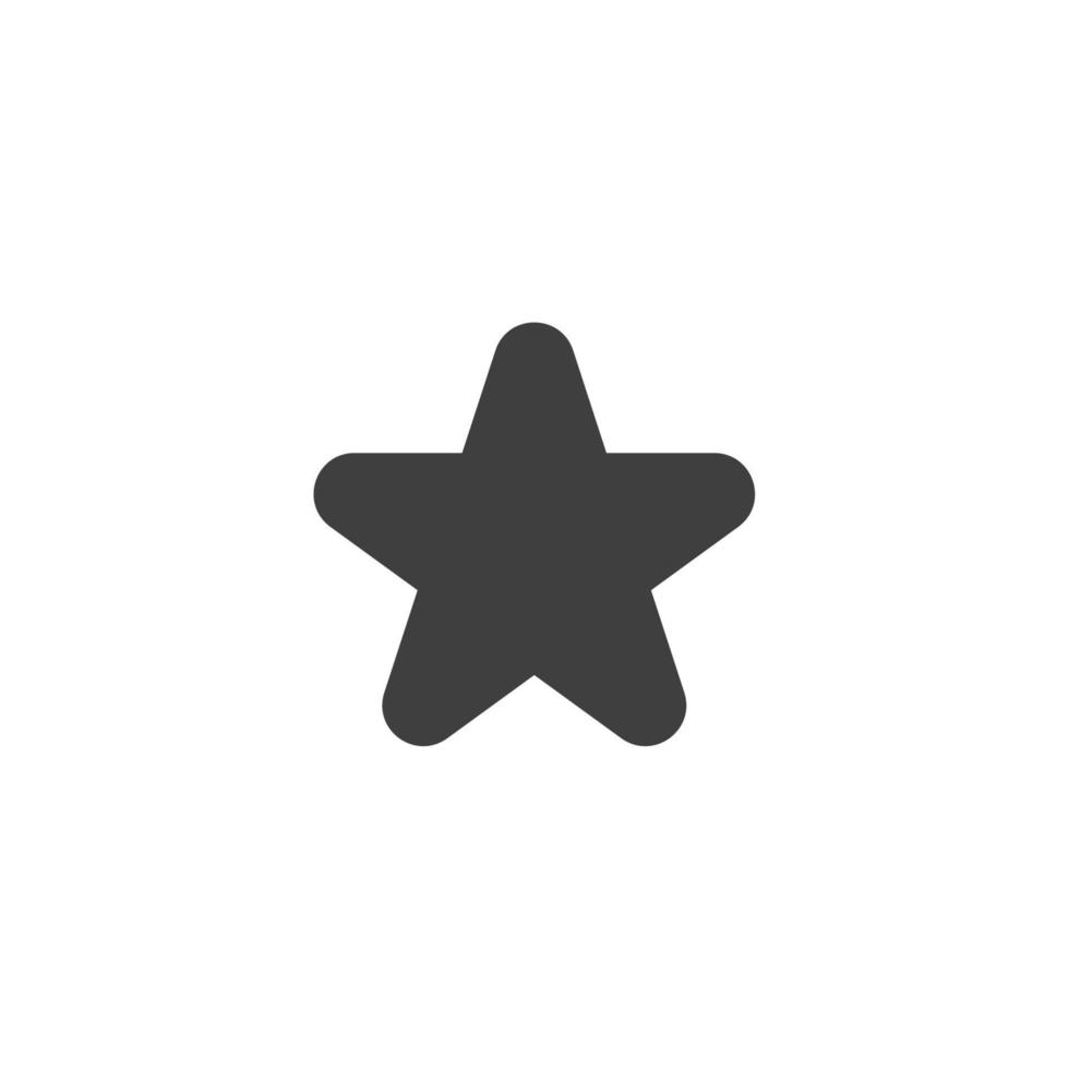 Vector Sign Of The Star Symbol Is Isolated On A White Background Star