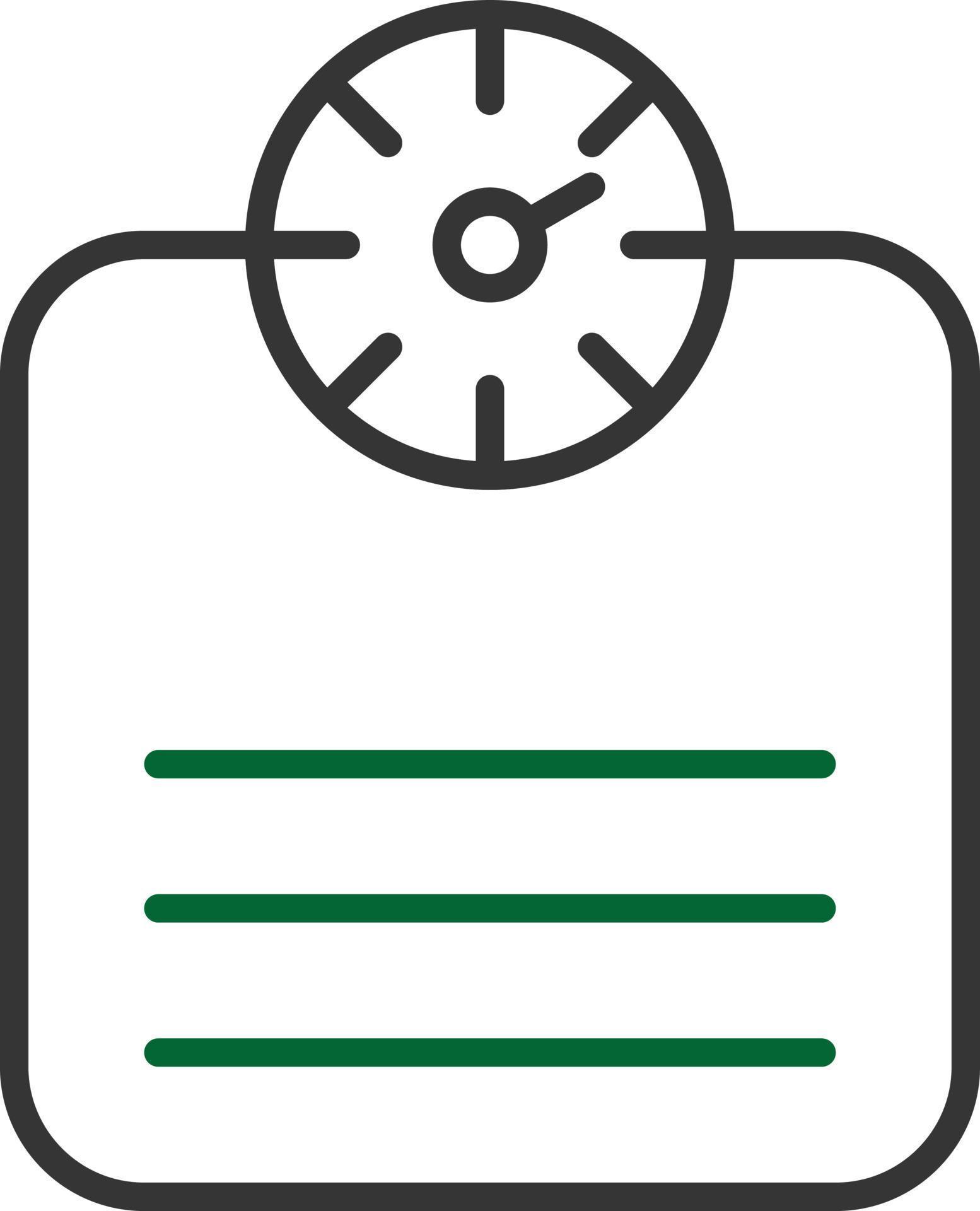 Weight Machine Line Two Color 9806267 Vector Art At Vecteezy