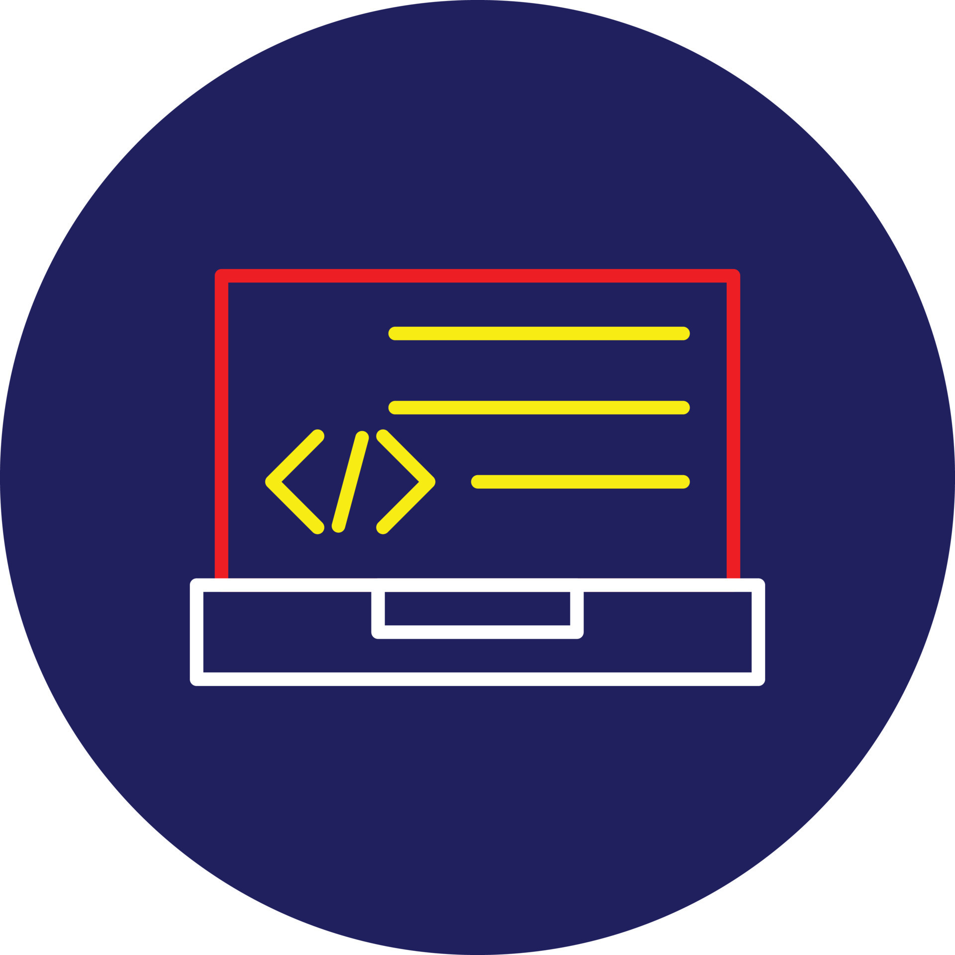 Programming Line Multicolor 9816620 Vector Art At Vecteezy