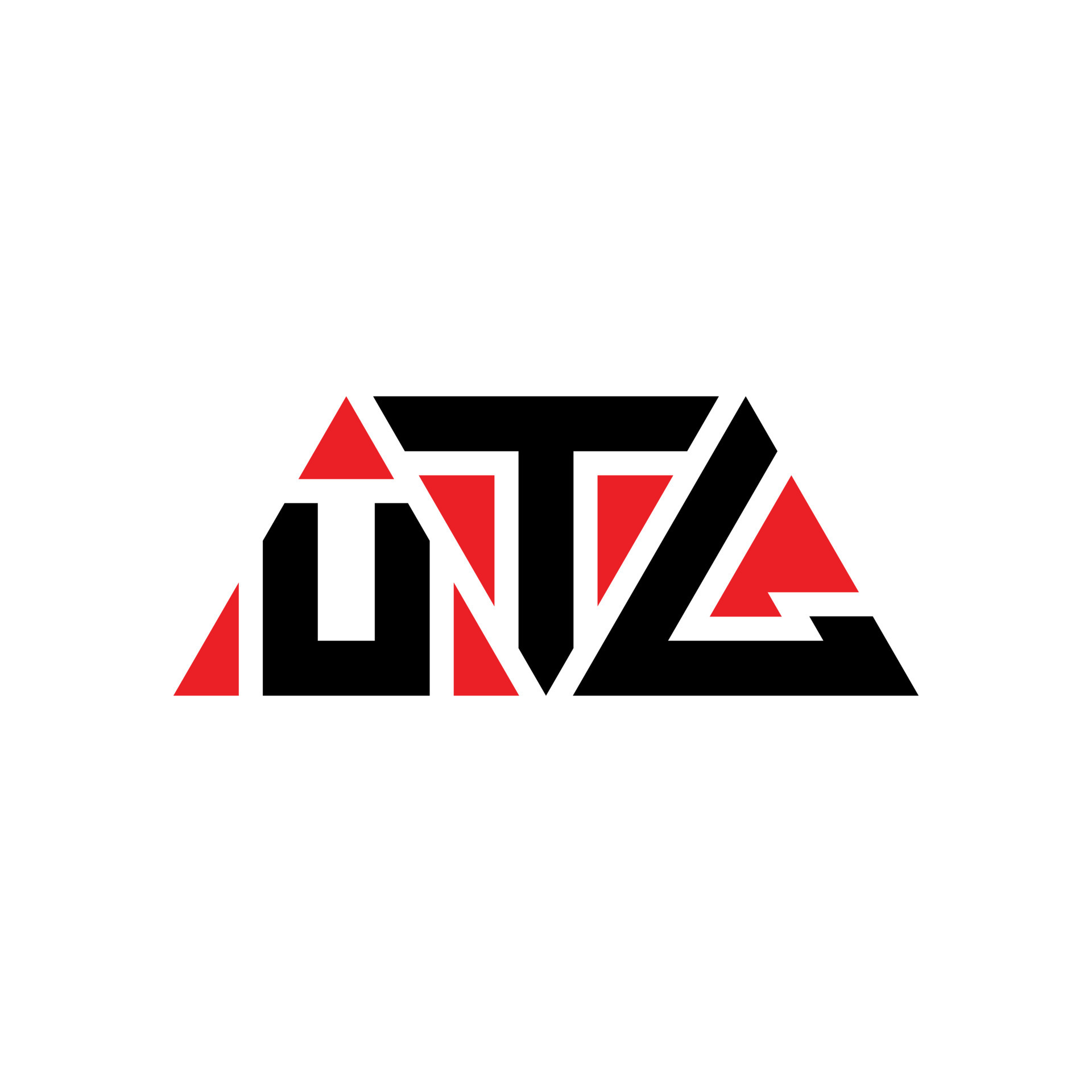 Utl Triangle Letter Logo Design With Triangle Shape Utl Triangle Logo
