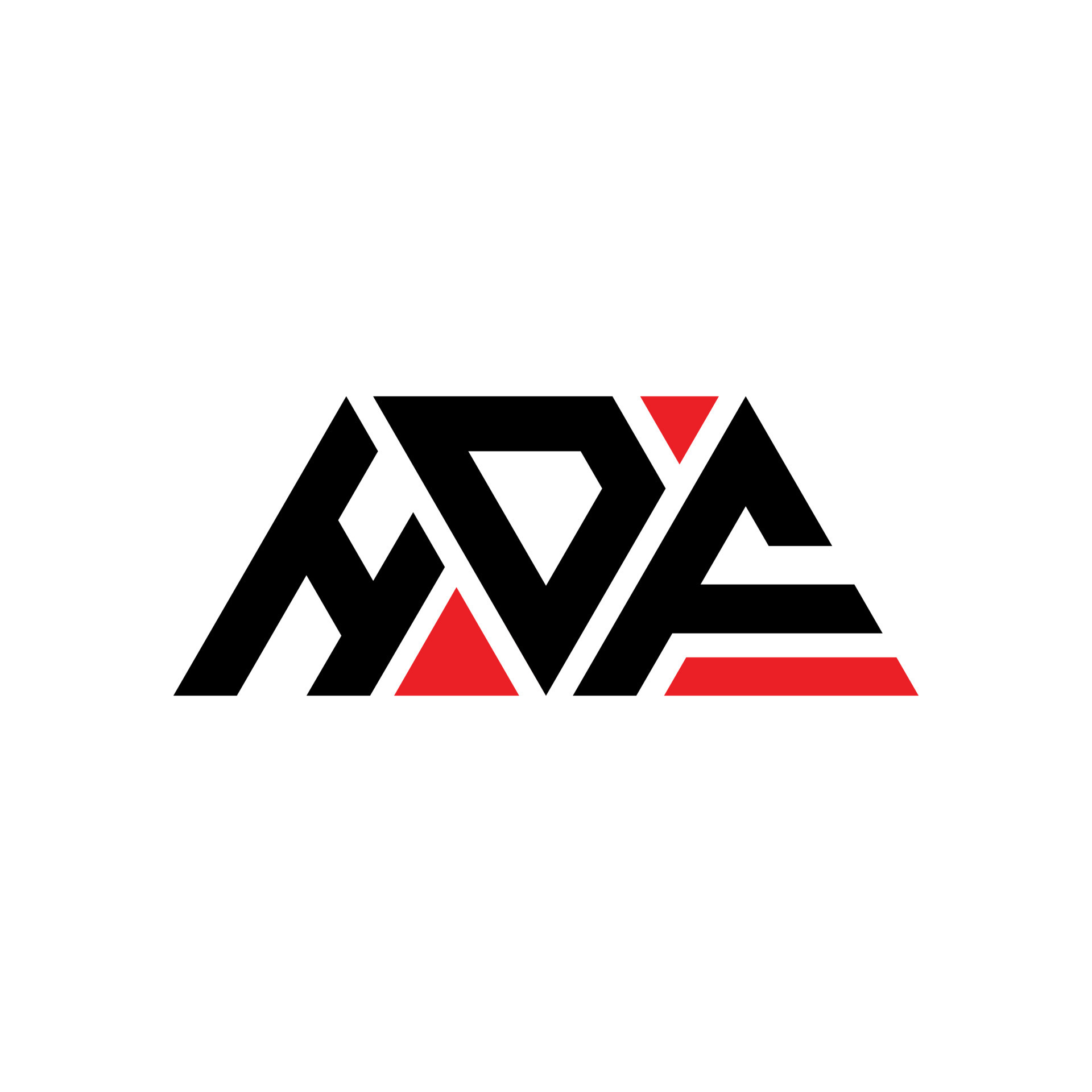 HDF Triangle Letter Logo Design With Triangle Shape HDF Triangle Logo
