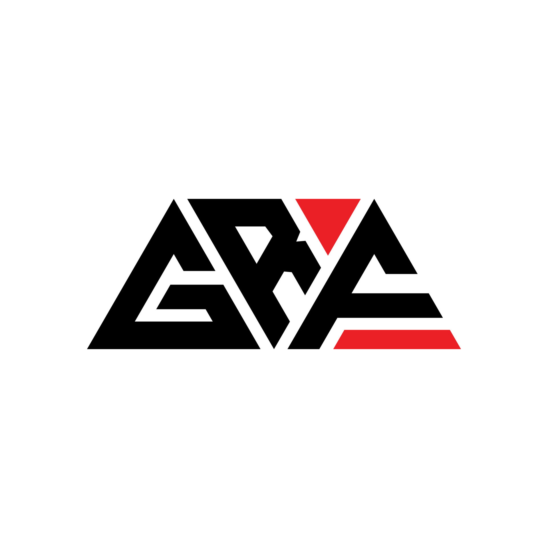 GRF Triangle Letter Logo Design With Triangle Shape GRF Triangle Logo