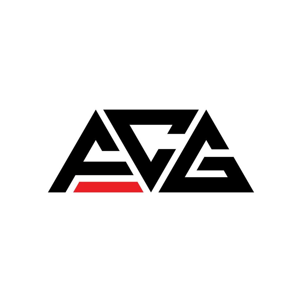 Fcg Triangle Letter Logo Design With Triangle Shape Fcg Triangle Logo
