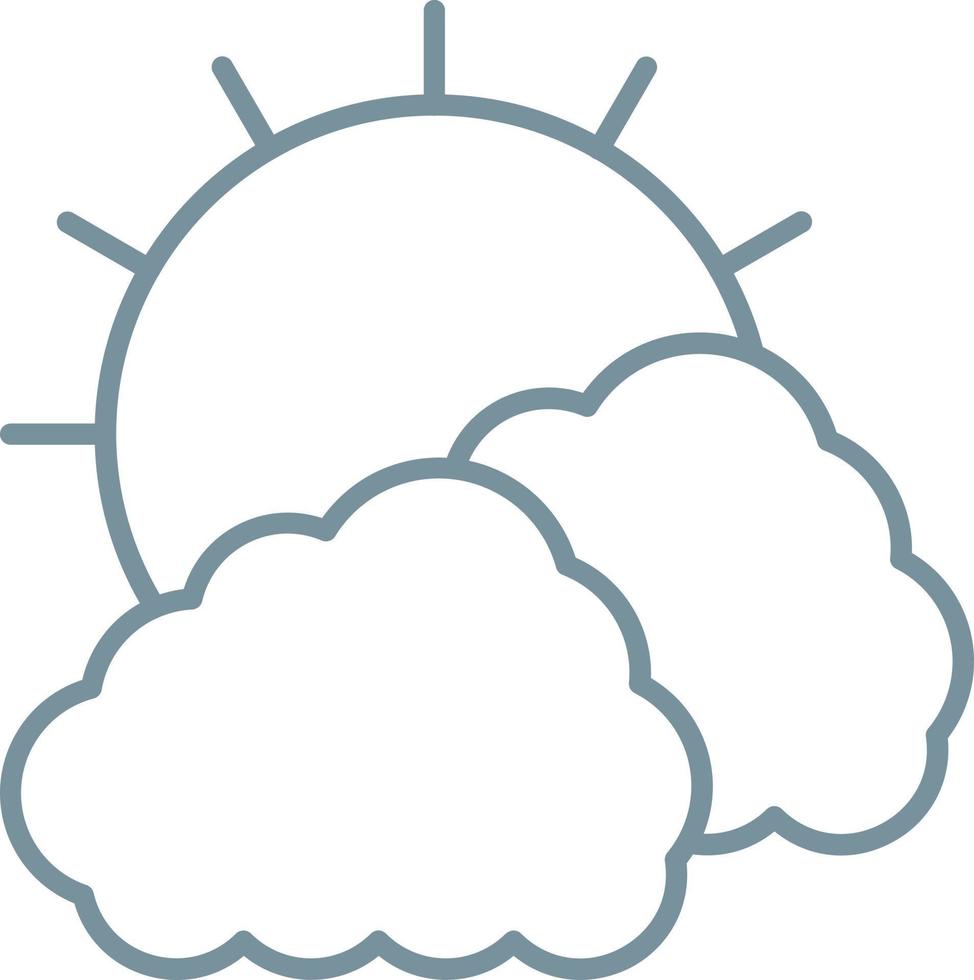 icono de línea multicolor de nubes y sol 10659545 Vector en Vecteezy