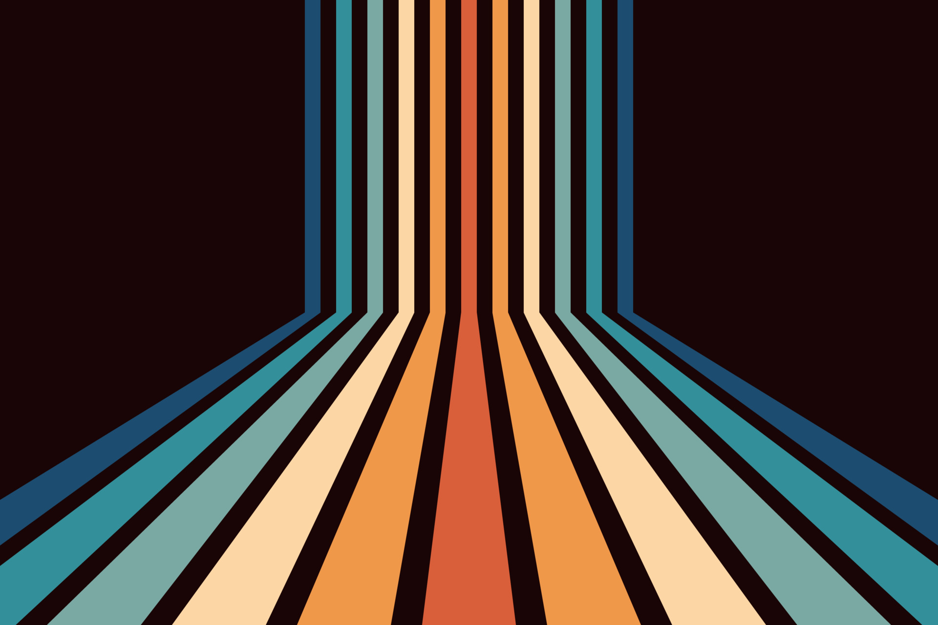 Perspective Colorful Retro Striped Lines Background 10722801 Vector Art
