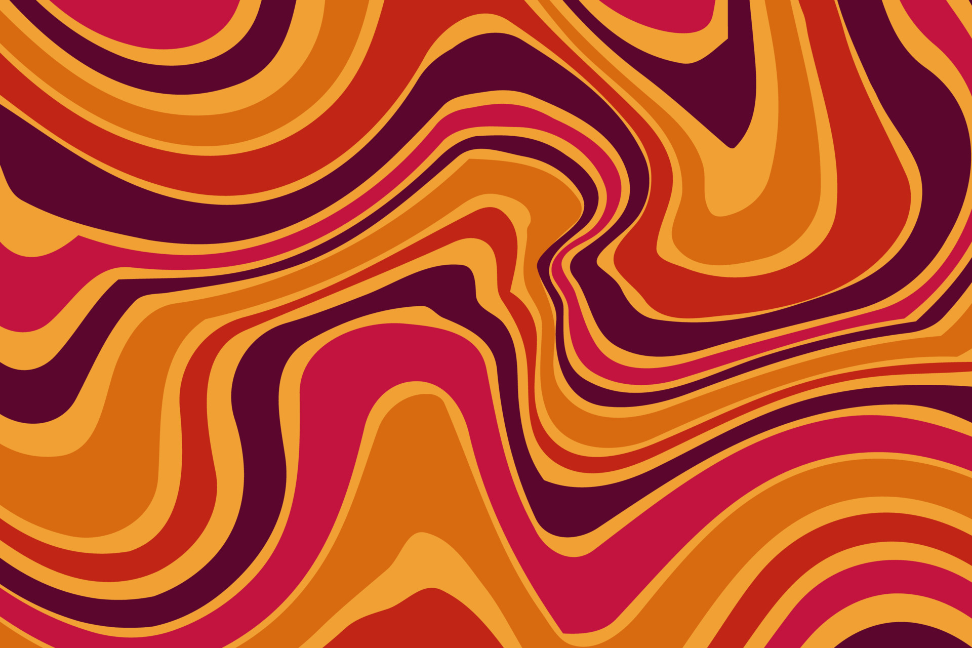 Groovy Psychedelic Background With Colorful Design Vector Art