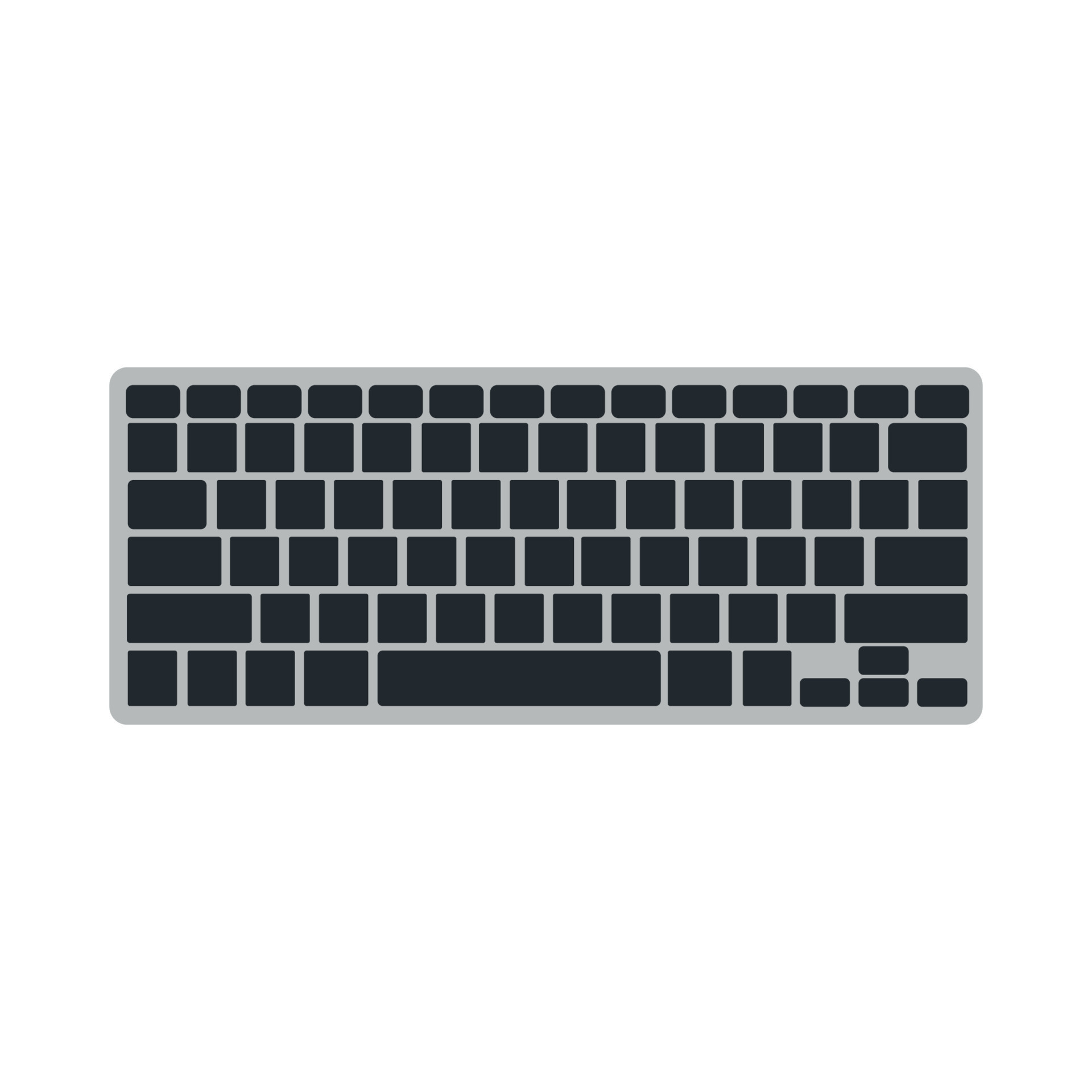 Computer Keyboard Technology Vector Illustration Equipment With Key And