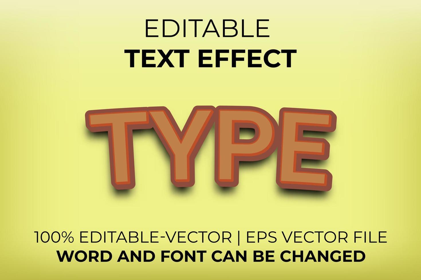 Type Text Effect Easy To Edit 10946996 Vector Art At Vecteezy