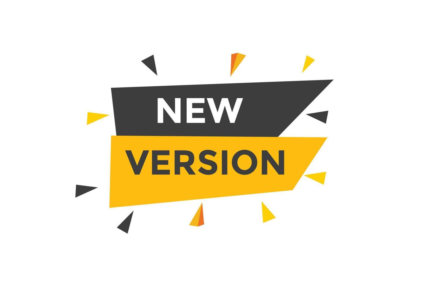 New Version Colorful Label Sign Template New Version Button New