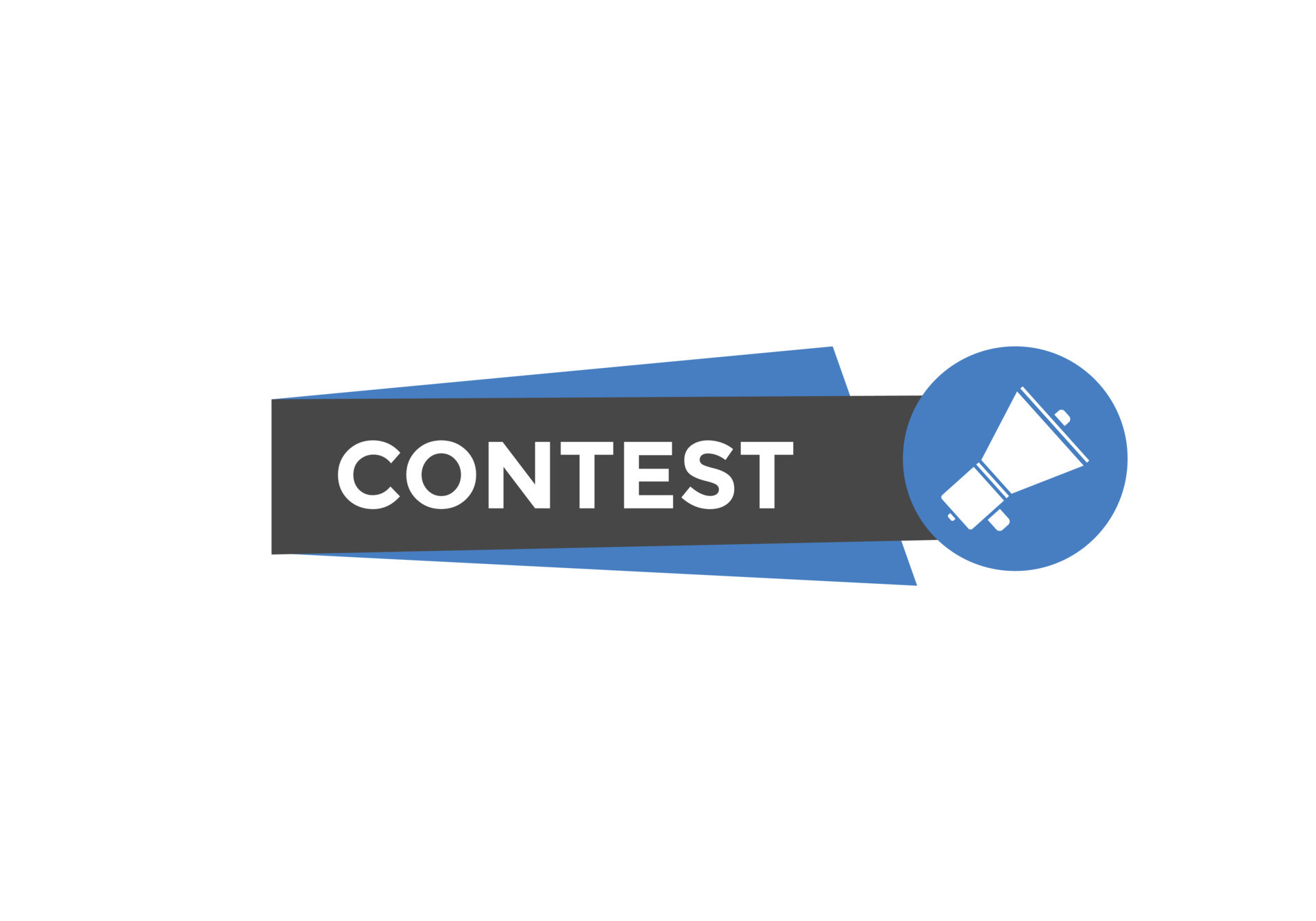 Contest Text Button Speech Bubble Contest Colorful Web Banner