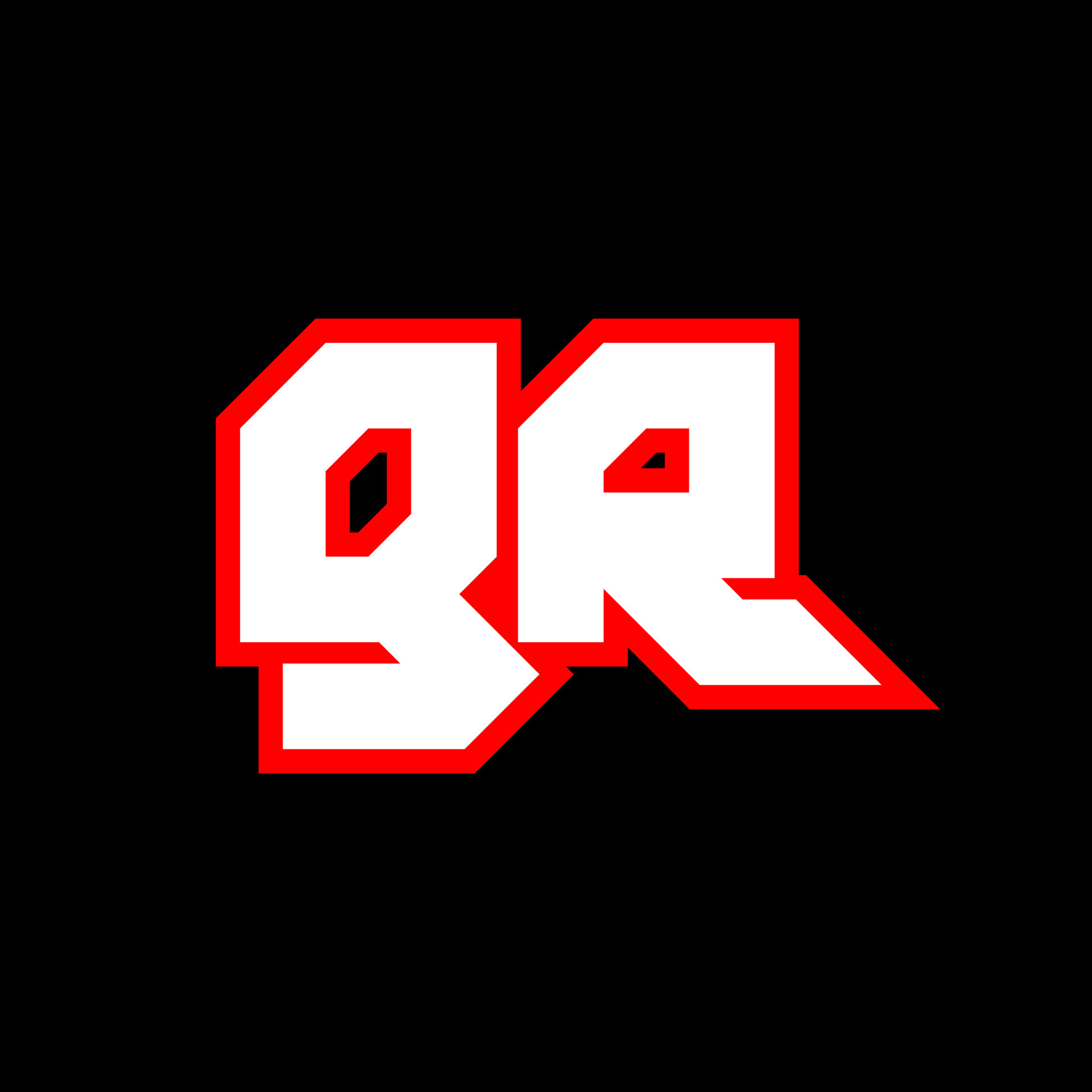 diseño de logotipo gr diseño de letra gr inicial con estilo de ciencia