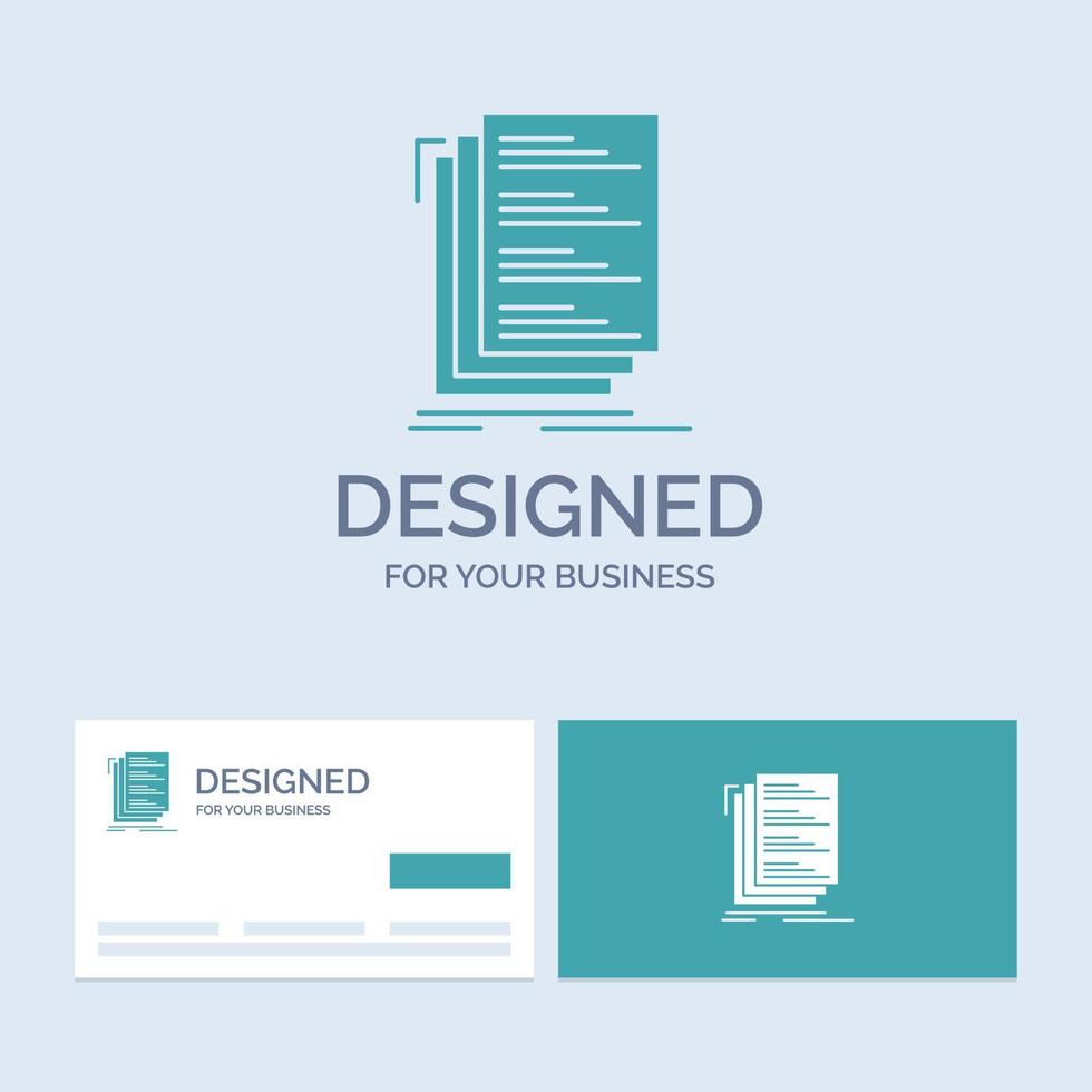 Code Coding Compile Files List Business Logo Glyph Icon Symbol For
