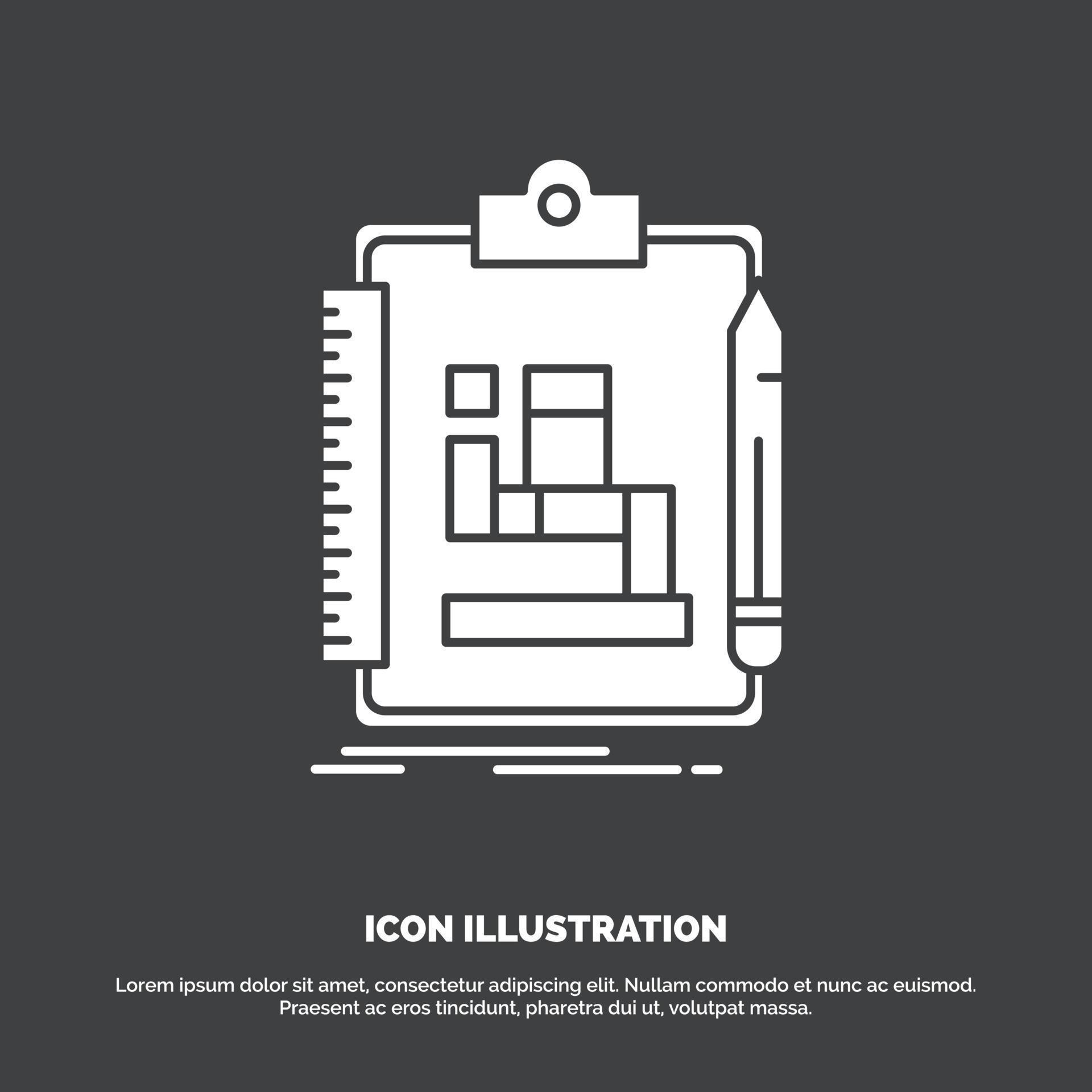 Algorithm Process Scheme Work Workflow Icon Glyph Vector Symbol