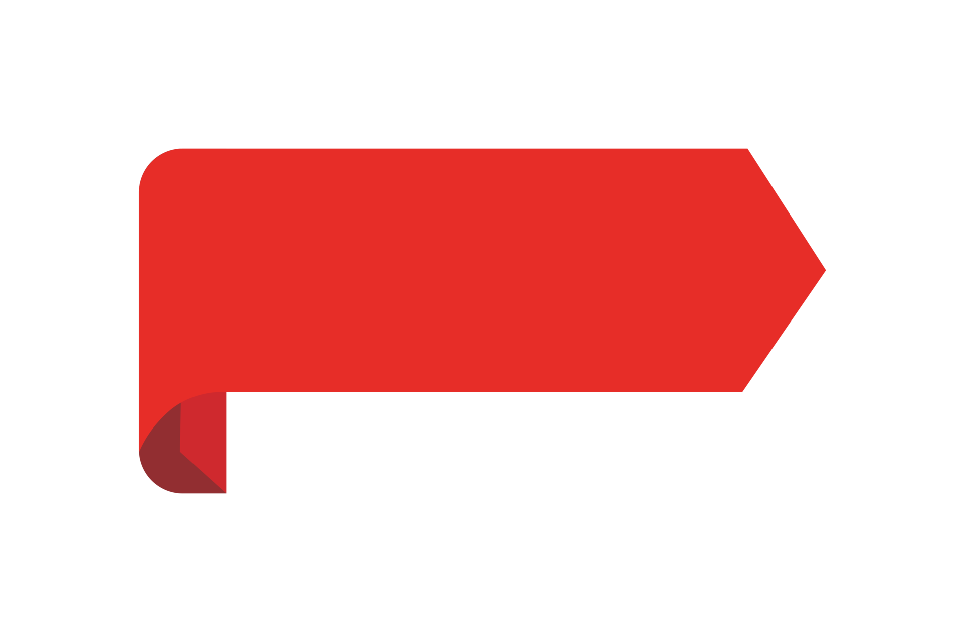 Blank Red Label Tag Png