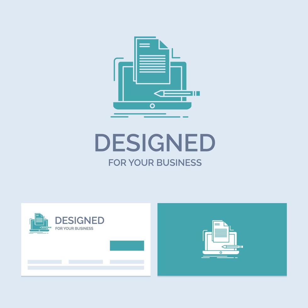 Coder Coding Computer List Paper Business Logo Glyph Icon Symbol