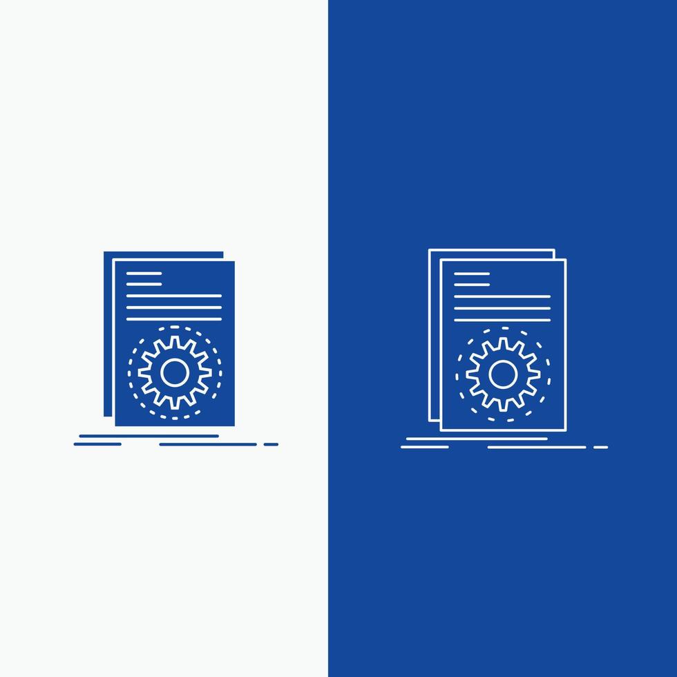 Code Executable File Running Script Line And Glyph Web Button In
